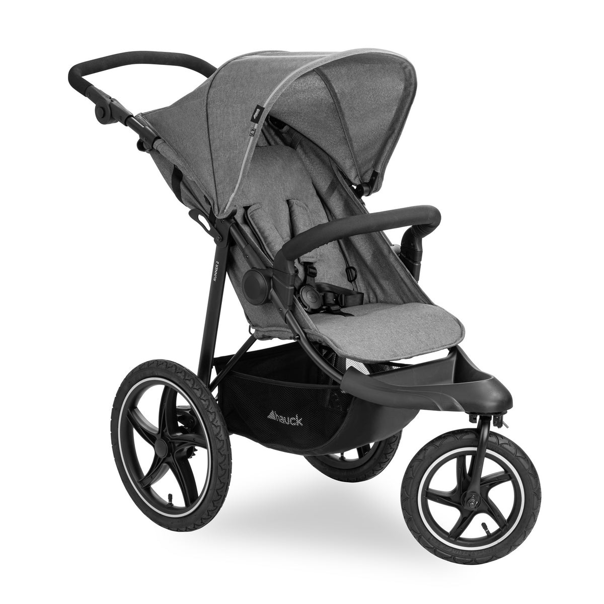 Hauck Runner 2 Pushchair - Grey Melange – Pushchair Expert