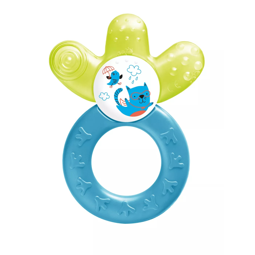 MAM Water Filled Ergonomic Cooler Teether - Relief for Teething - Blue ...