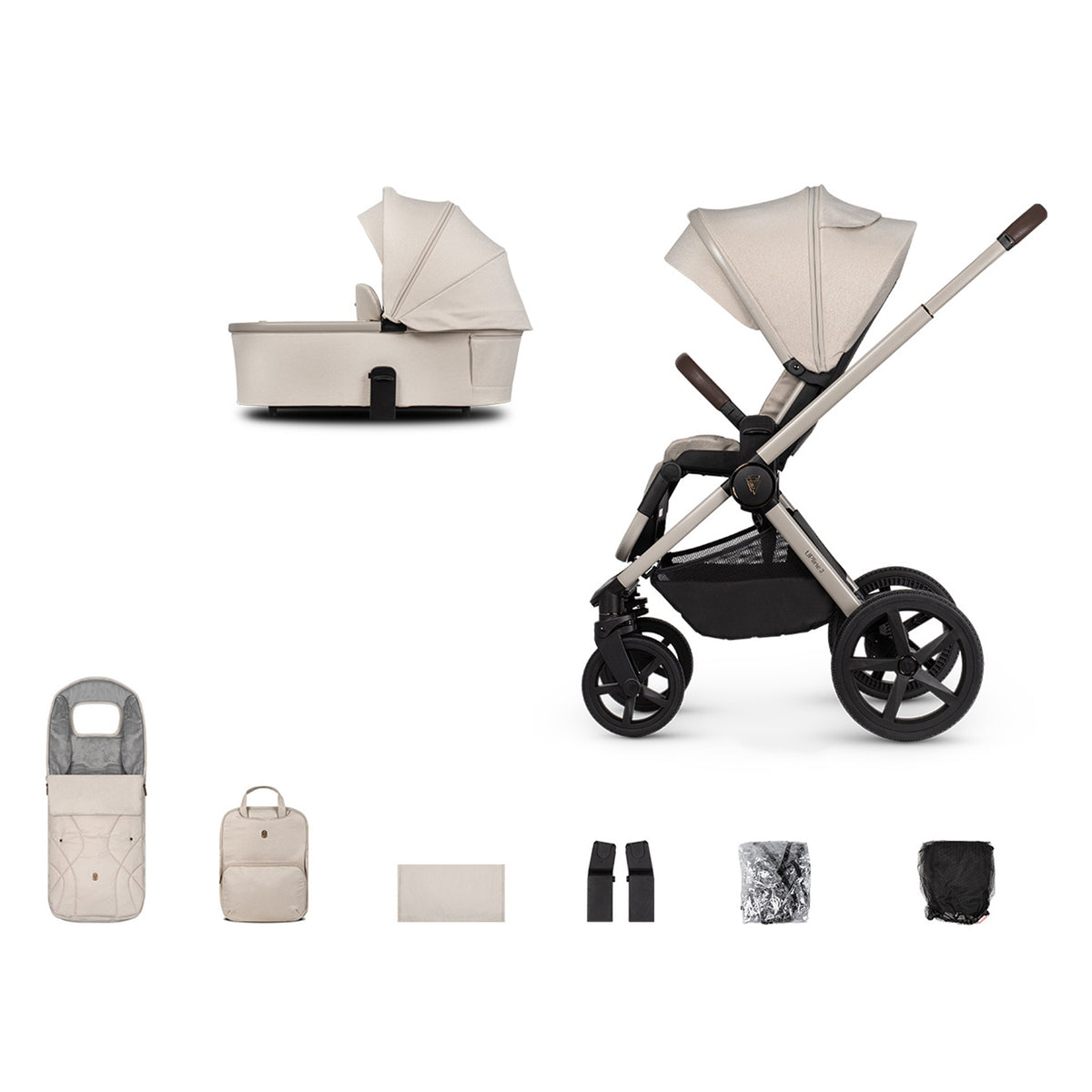 Venicci Upline 2 Pushchair Bundle with Accessories - Stone Beige ...