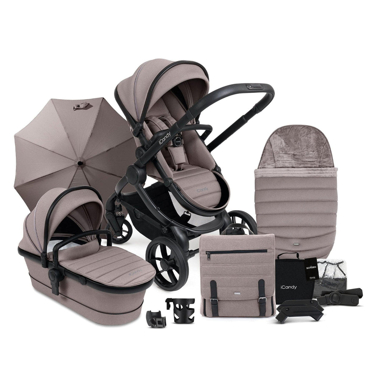 iCandy Peach 7 Complete Pushchair Bundle - Porcini – Pushchair Expert