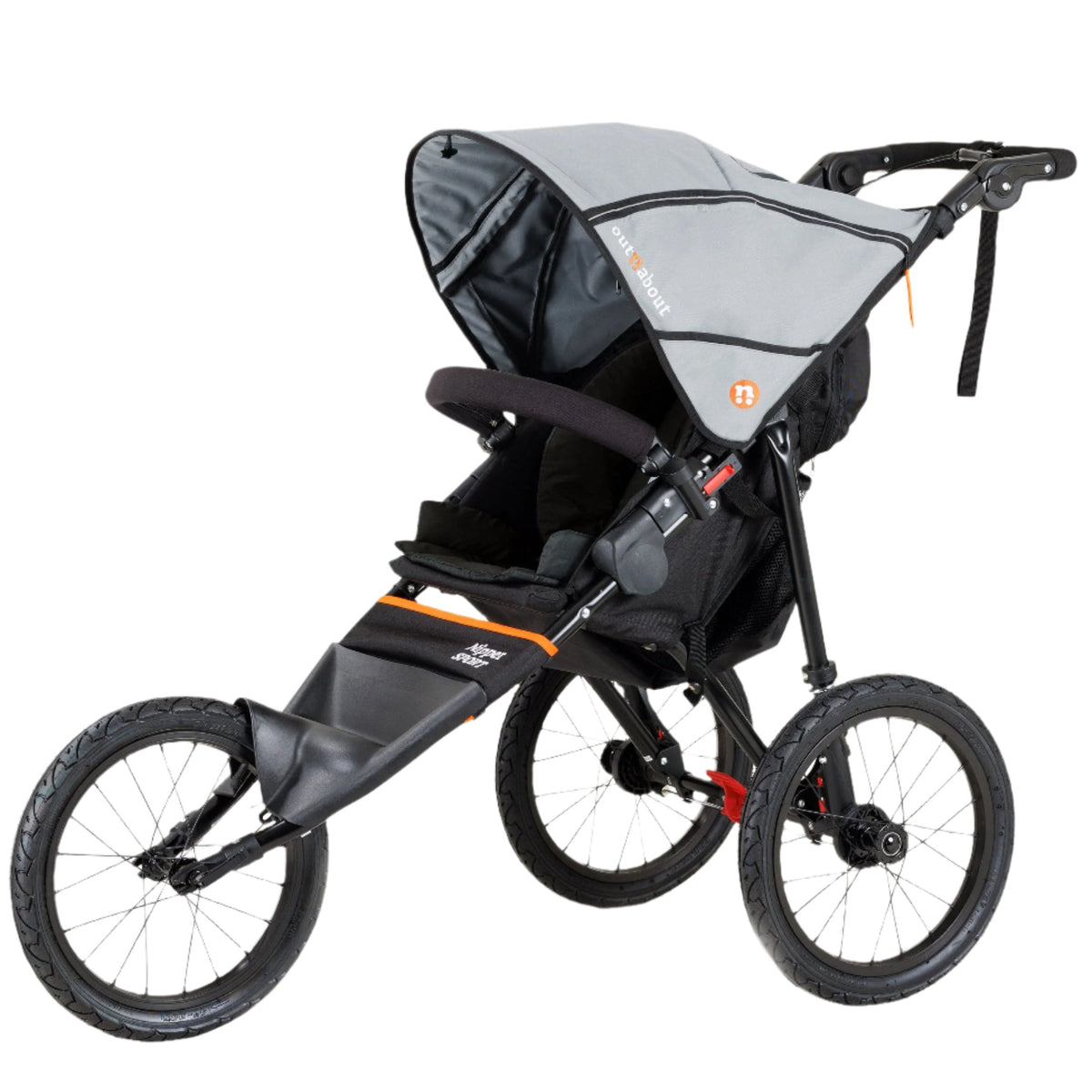 Out n About Nipper V5 Sport Jogging Pushchair - Rocksalt Grey ...