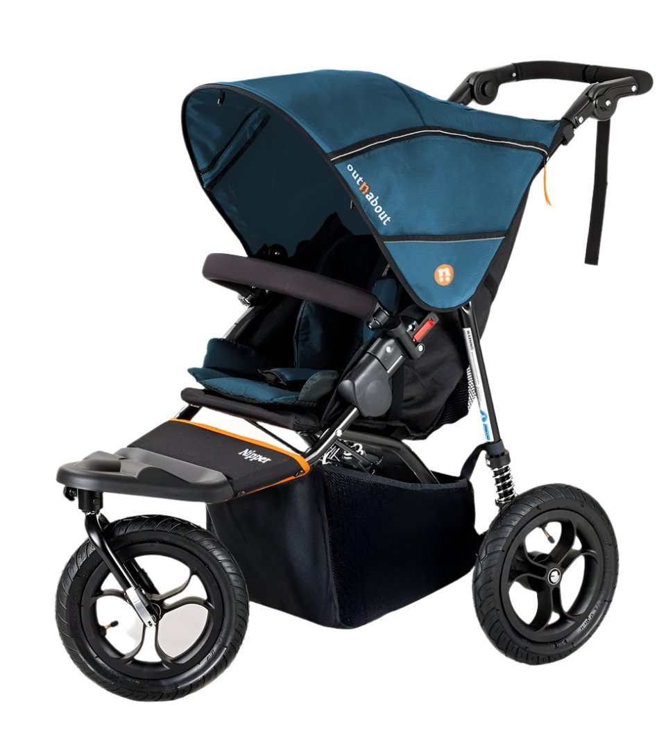 Out n About Nipper V5 Single Pushchair - Highland Blue – Pushchair Expert